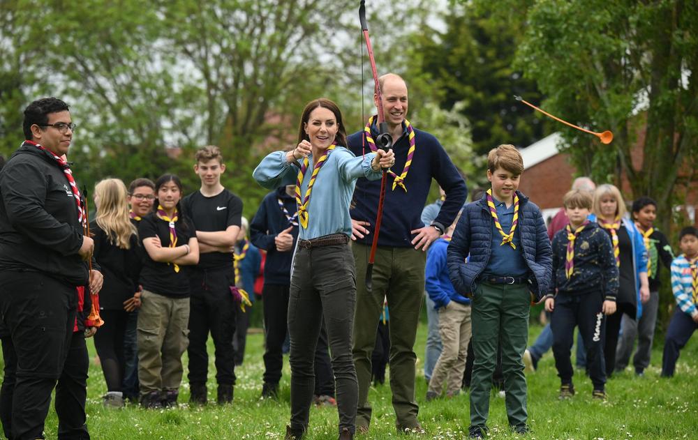 Tir à l'arc et marshmallows : en images, les Cambridge passent en mode ...