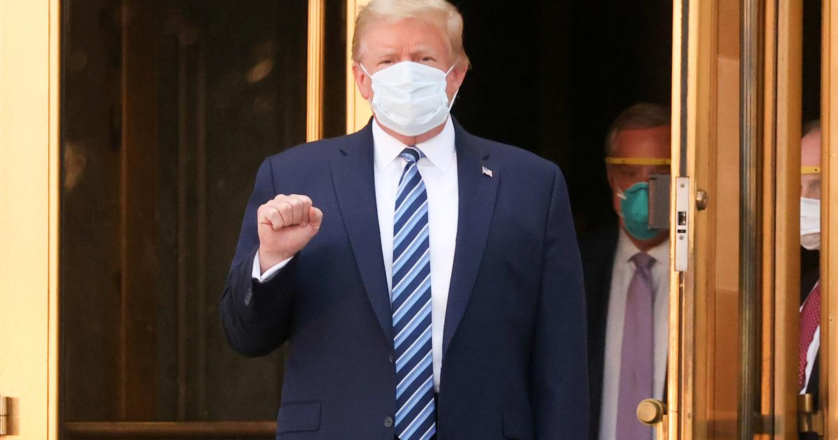 Donald Trump de retour à la Maison-Blanche après trois jours seulement d'hospitalisation