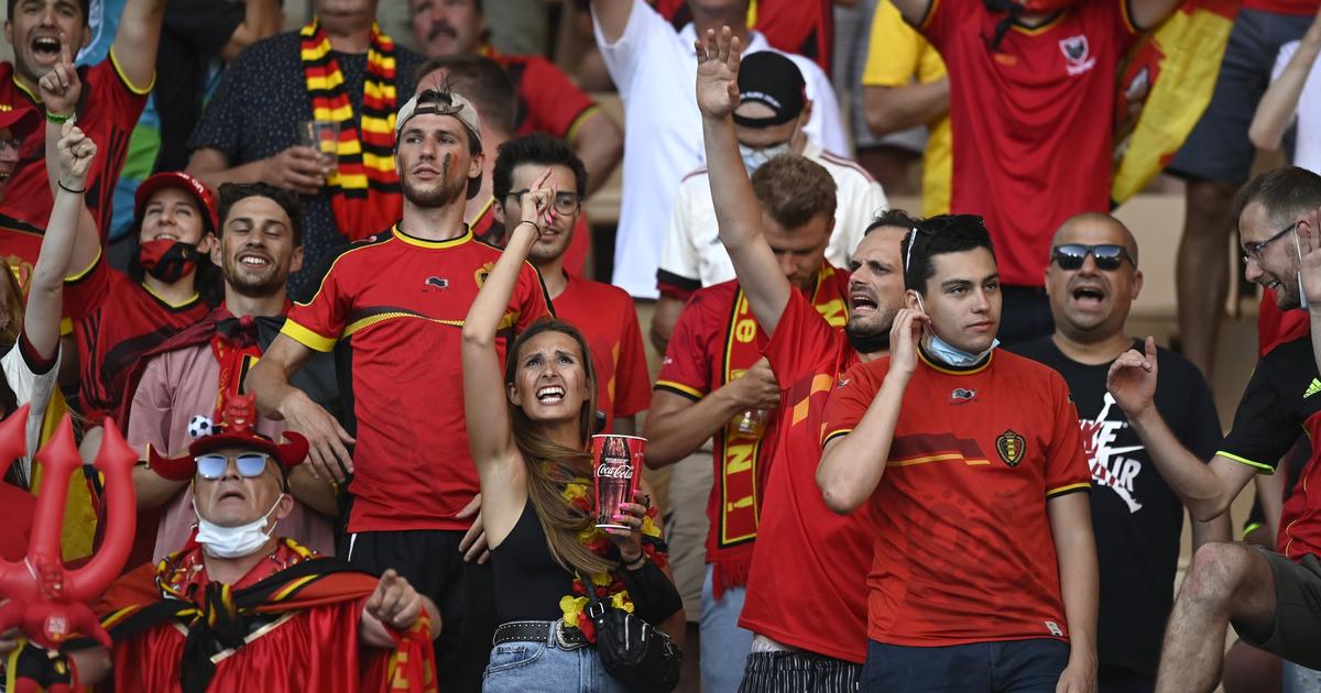 Des supporters belges ont fêté bruyamment l'élimination des Bleus face ...