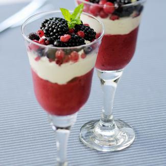 Sorbet aux fruits rouges