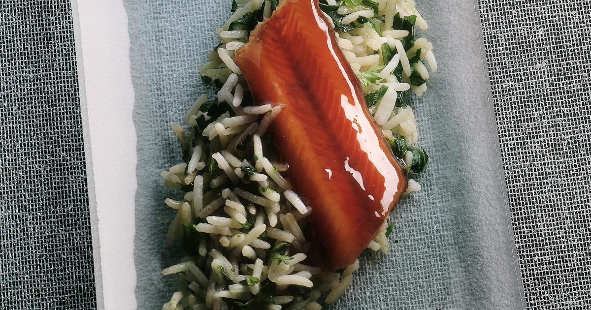 Anguille fumée caramélisée au miel