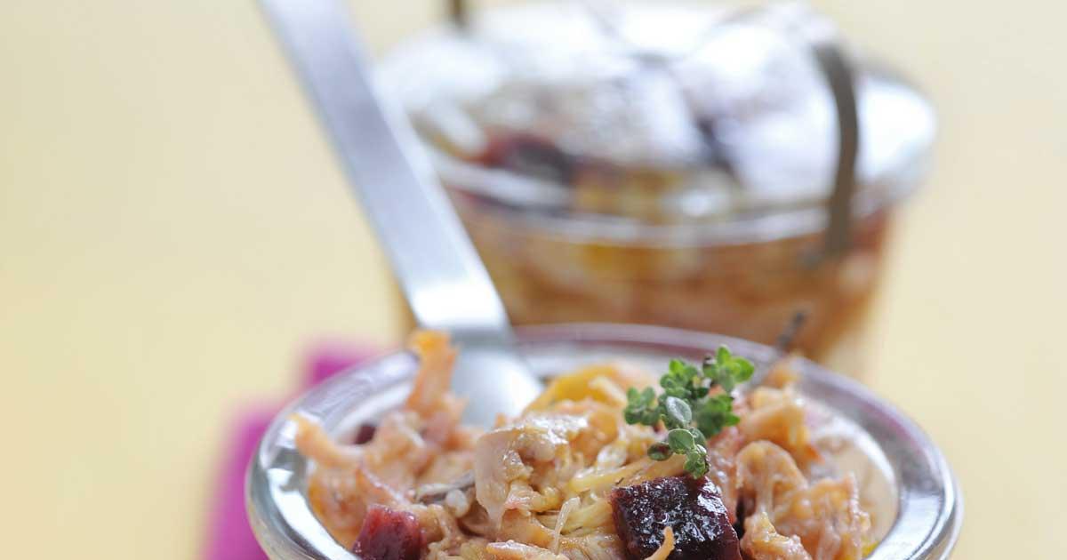 Compote de lapin à la betterave et aux abricots moelleux