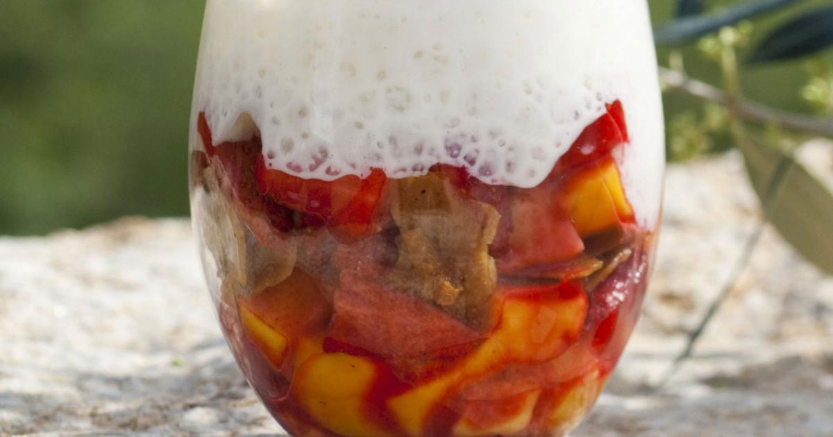 Fraîcheur de fraise et mangue