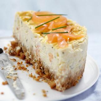 Cheesecake au saumon fumé
