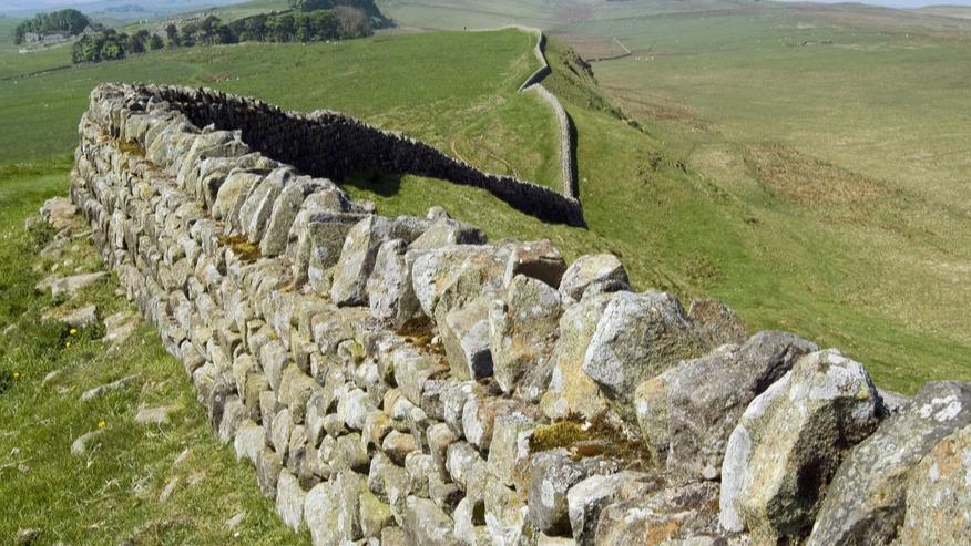Le mur d'Hadrien, entre l'Angleterre et l'Ecosse, en danger à cause du changement climatique