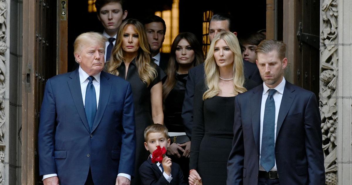 In photos, Ivana Trump's New York funeral and the entire Trump family ...