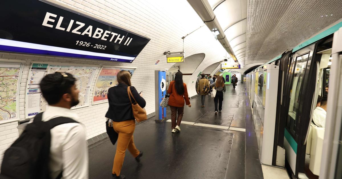 Le métro parisien rend hommage à Elizabeth II