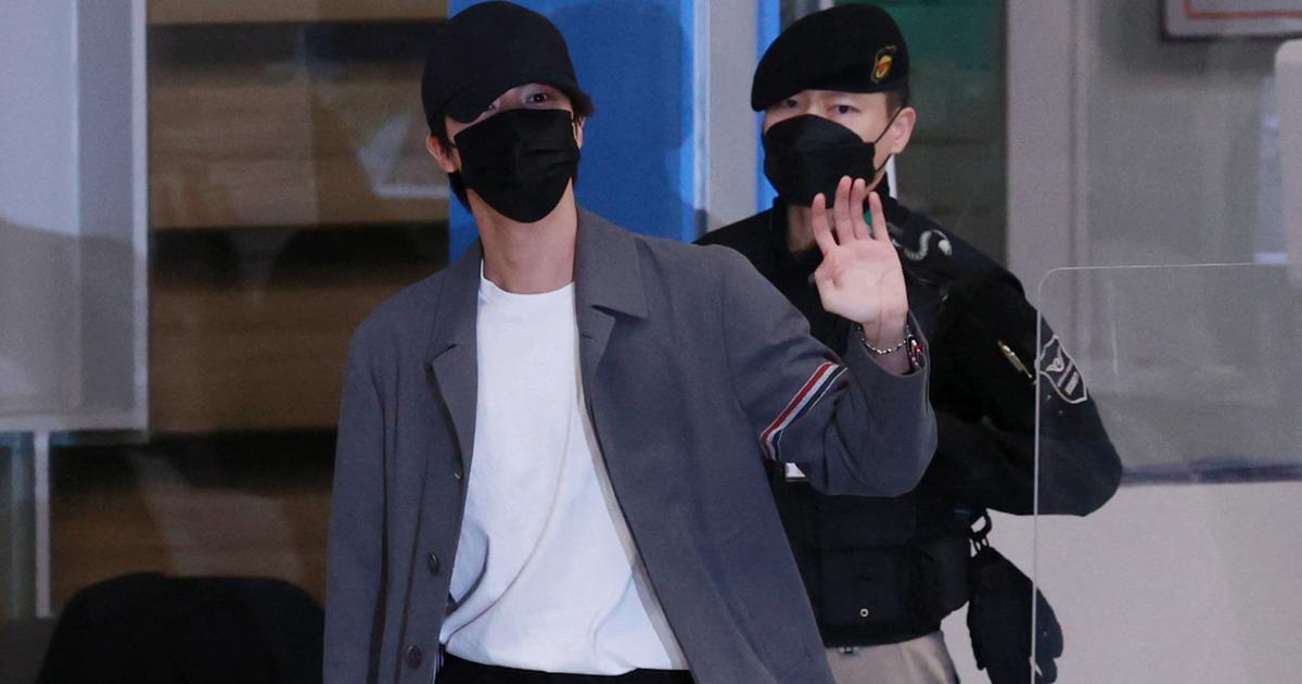 Le chanteur Jin, du groupe BTS, sera affecté «en première ligne» face à ...