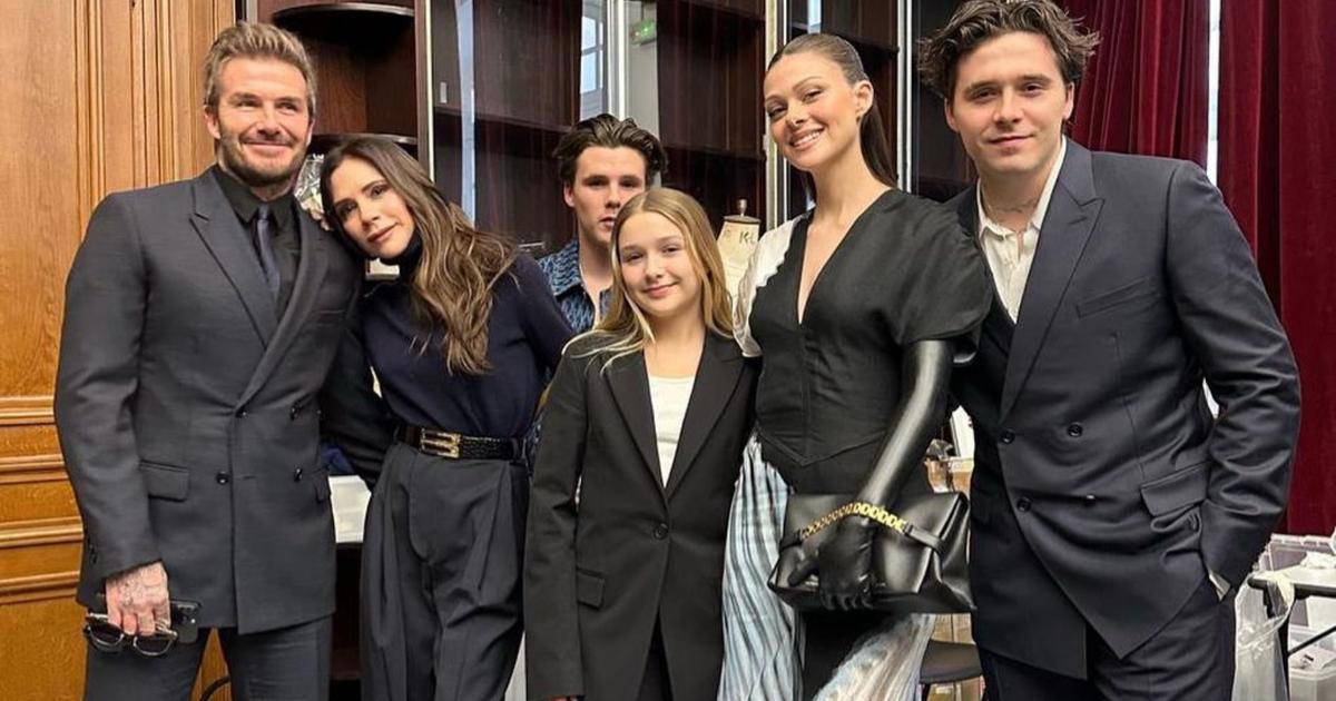 Malgré les rumeurs de brouille, le clan Beckham s'affiche soudé comme ...