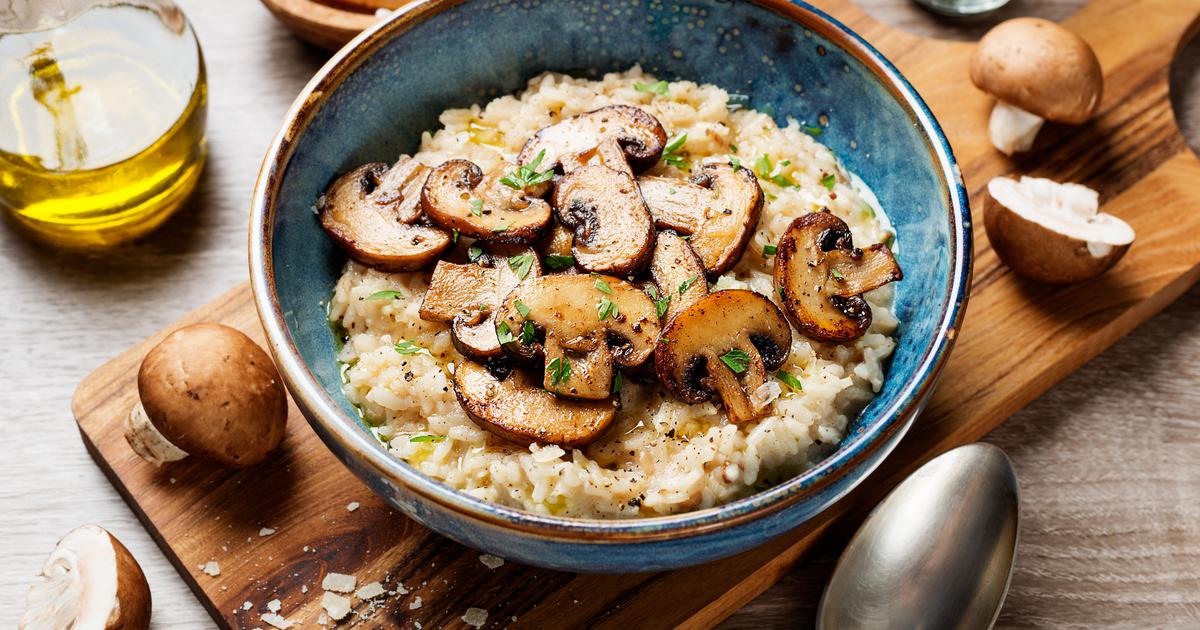 Riz aux champignons