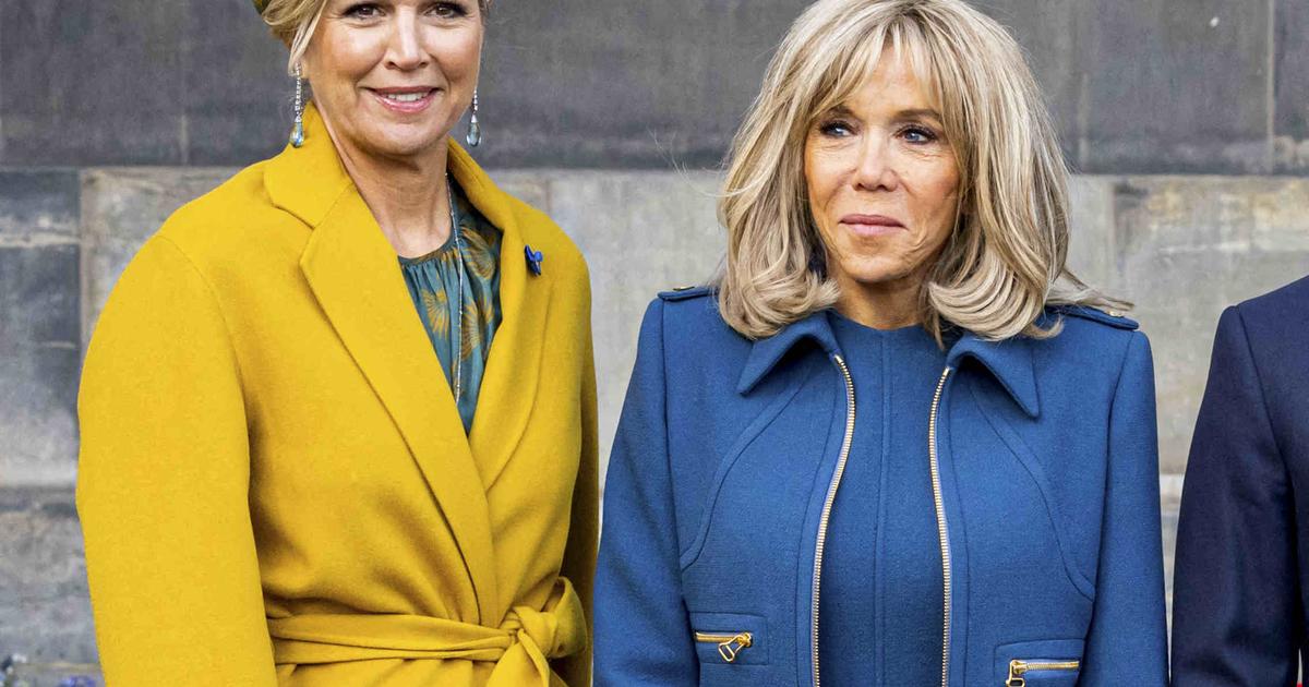 Brigitte Macron en bleu et la reine Maxima en jaune à Amsterdam : faut ...