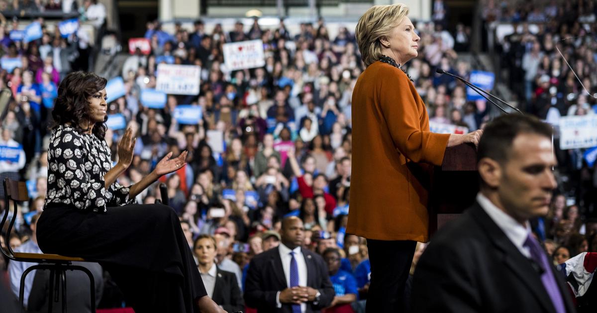 Un an plus tard, Michelle Obama, Hillary Clinton et Kamala Harris ...