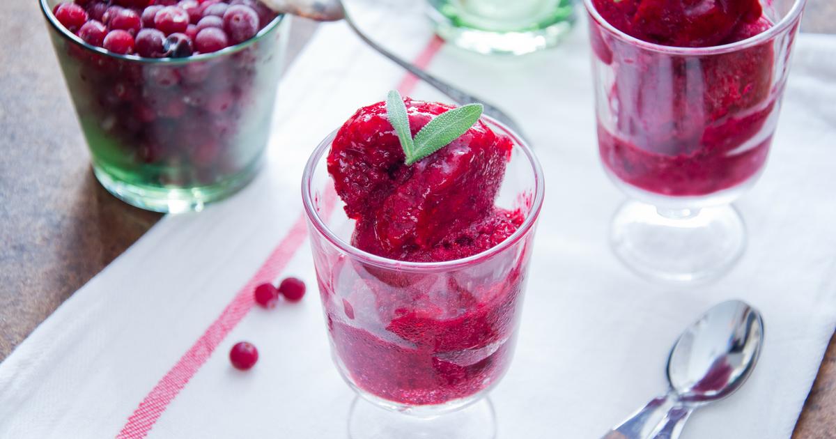 Granité de cranberry