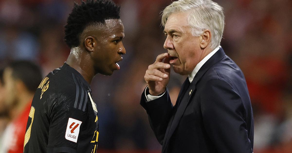 Liga : Vinicius est «malheureusement habitué» au racisme dans les stades, regrette Ancelotti