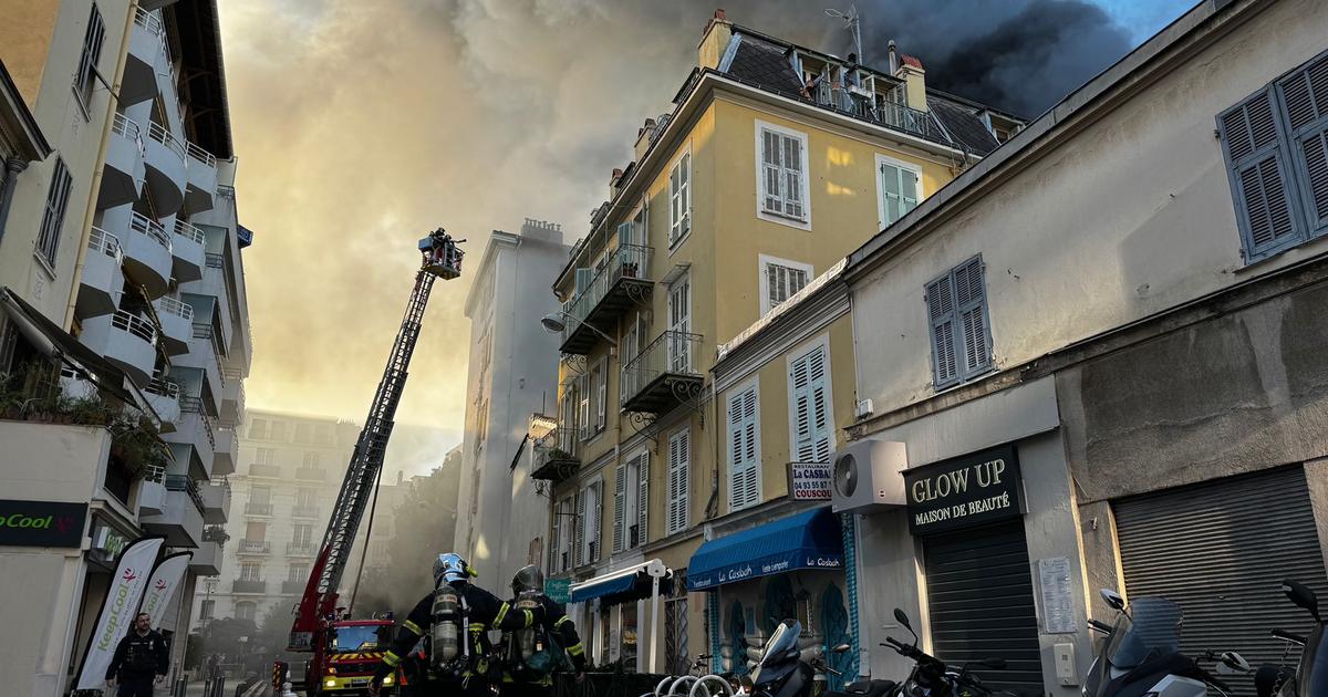 Un violent incendie se déclare dans le centre-ville de Nice