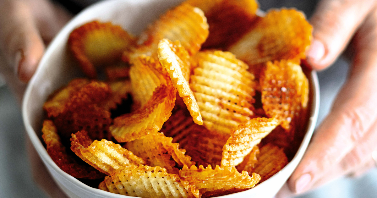 Chips en gaufrette