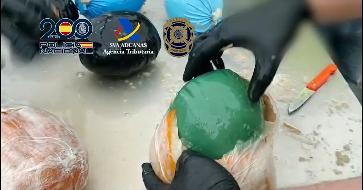 Espagne: saisie d’une tonne de cocaïne cachée dans des melons
