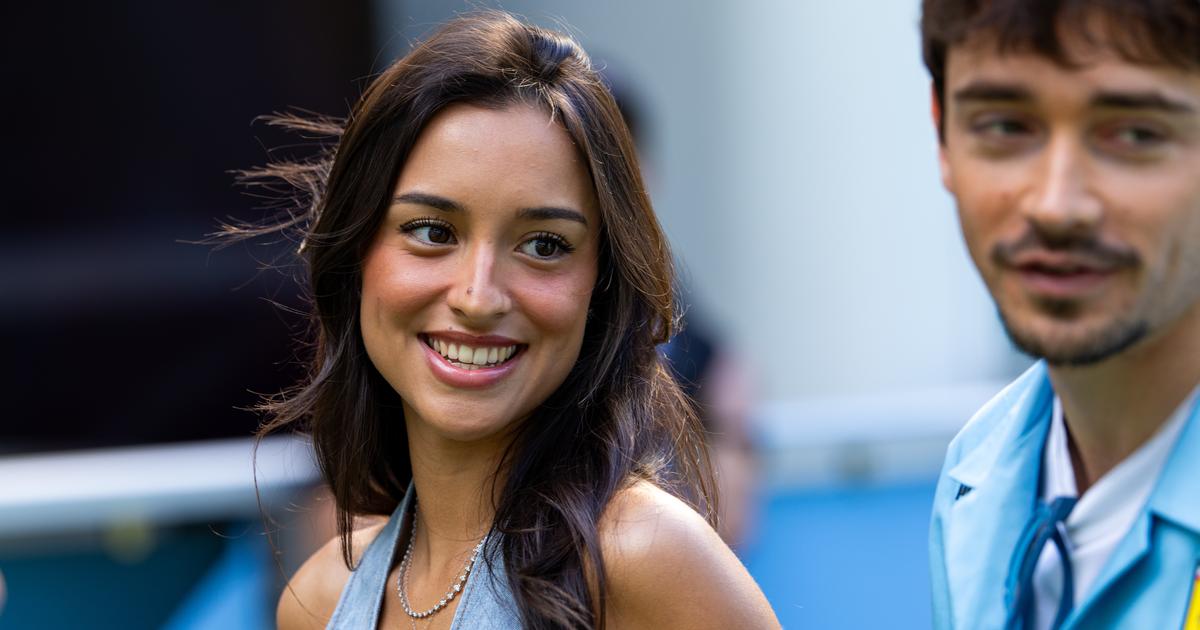 Alexandra Saint Mleux, la compagne du pilote Charles Leclerc et sa plus ...