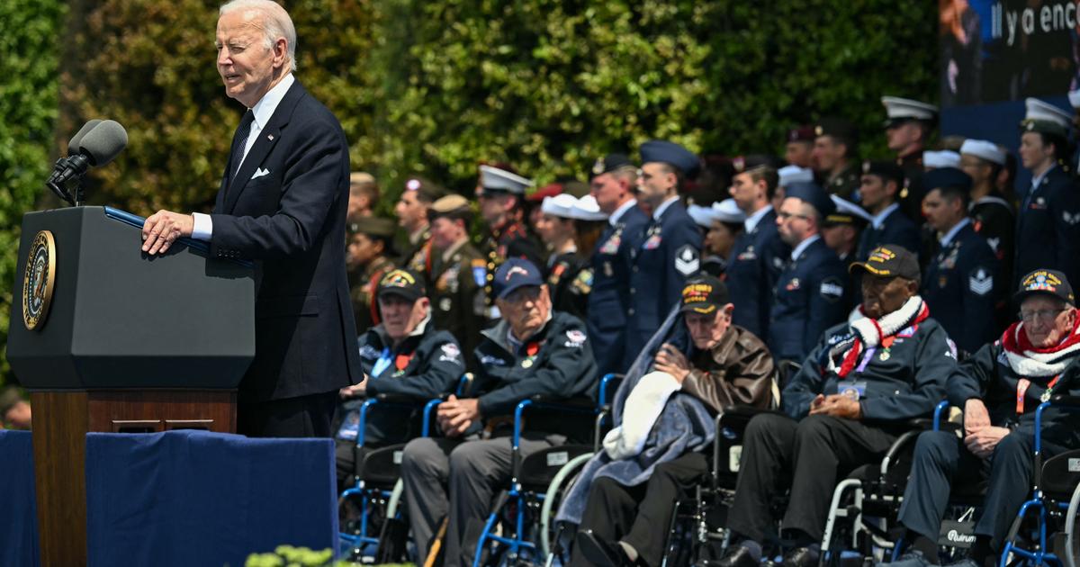 80e anniversaire du Débarquement : Joe Biden honore la mémoire des GI's ...