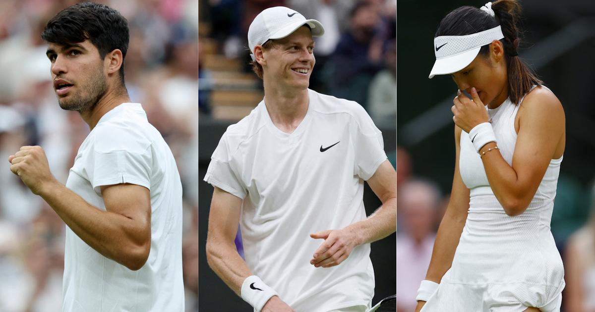 Wimbledon: Alcaraz, Sinner, Raducanu, Humbert...Ce qu’il faut retenir de la 7e journée