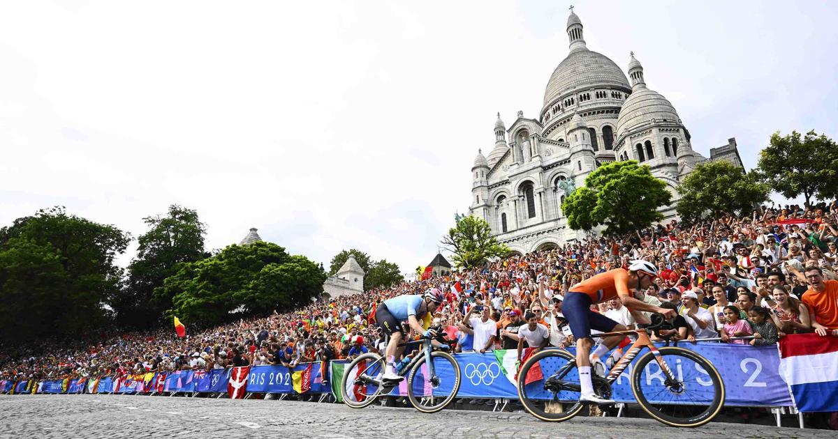 JO - Cyclisme : une photo de la course à Montmartre est comparée à une ...