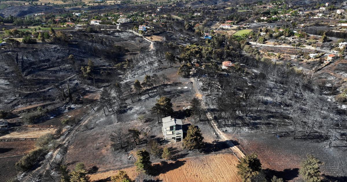 Feux en Grèce : les images impressionnantes d’un gigantesque incendie ...