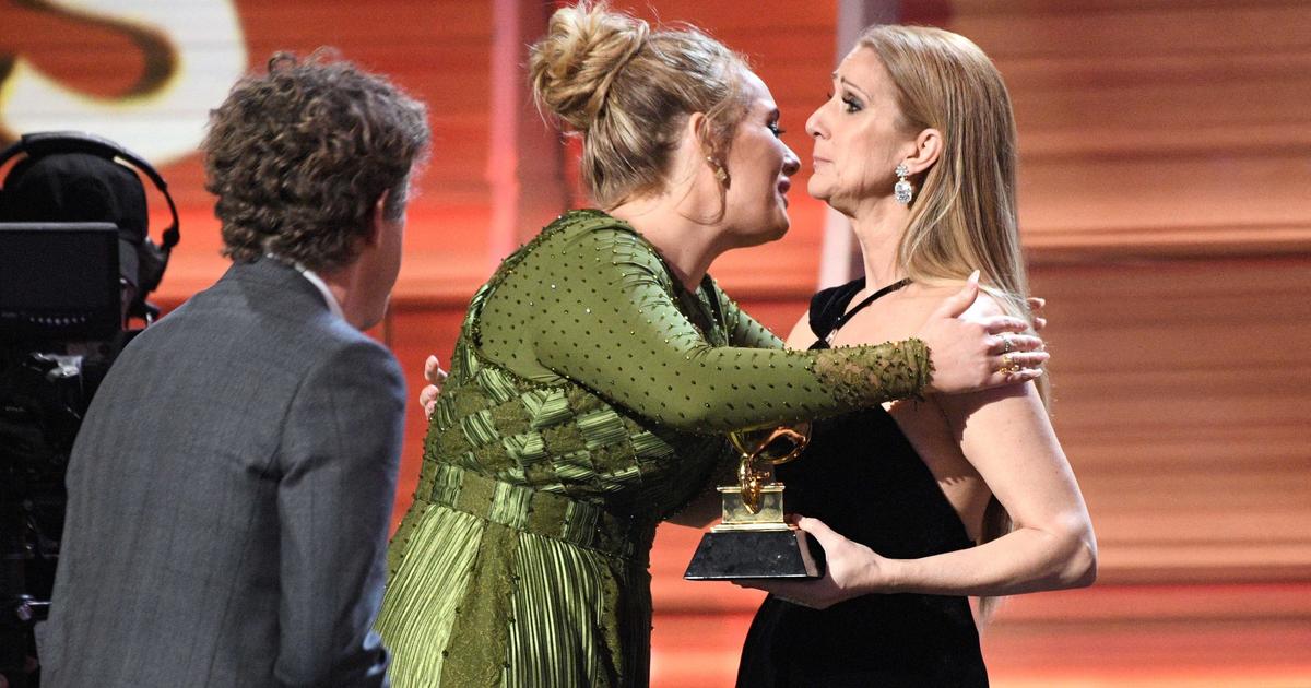 En vidéo, l'étreinte d'Adele et Céline Dion, en pleurs lors d'un concert à Las Vegas