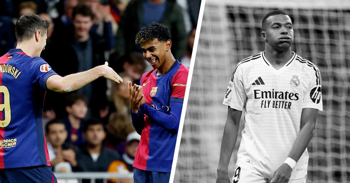 Real Madrid-FC Barcelone : Lewandowski plane, Yamal magistral, Mbappé ...