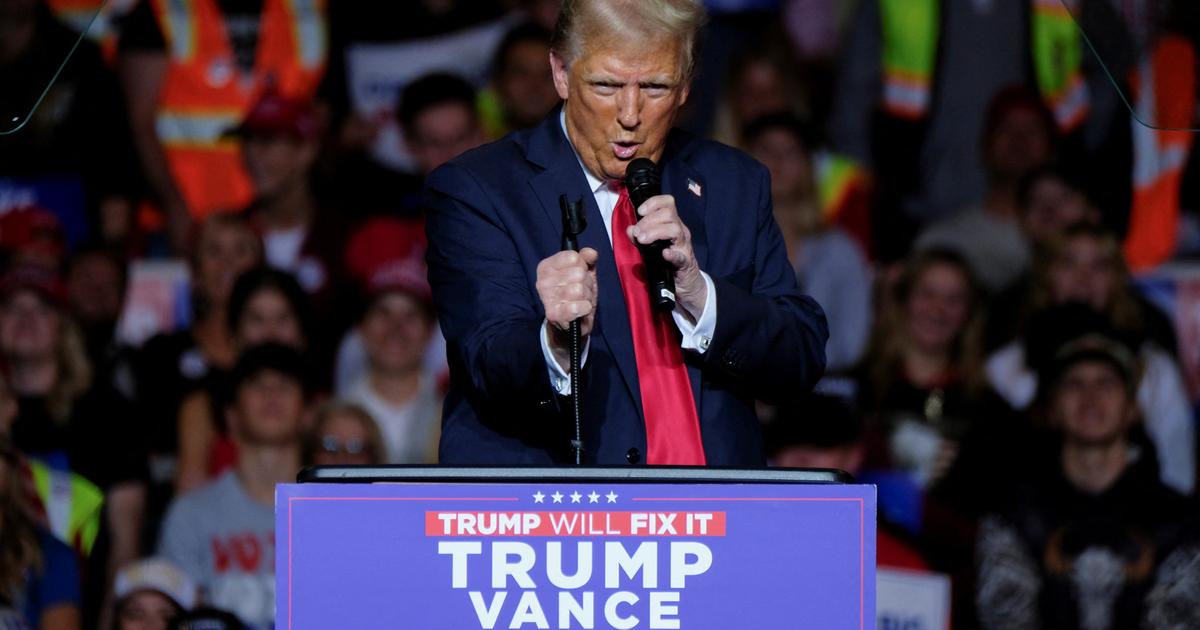Élection présidentielle américaine : en plein meeting, Donald Trump ...