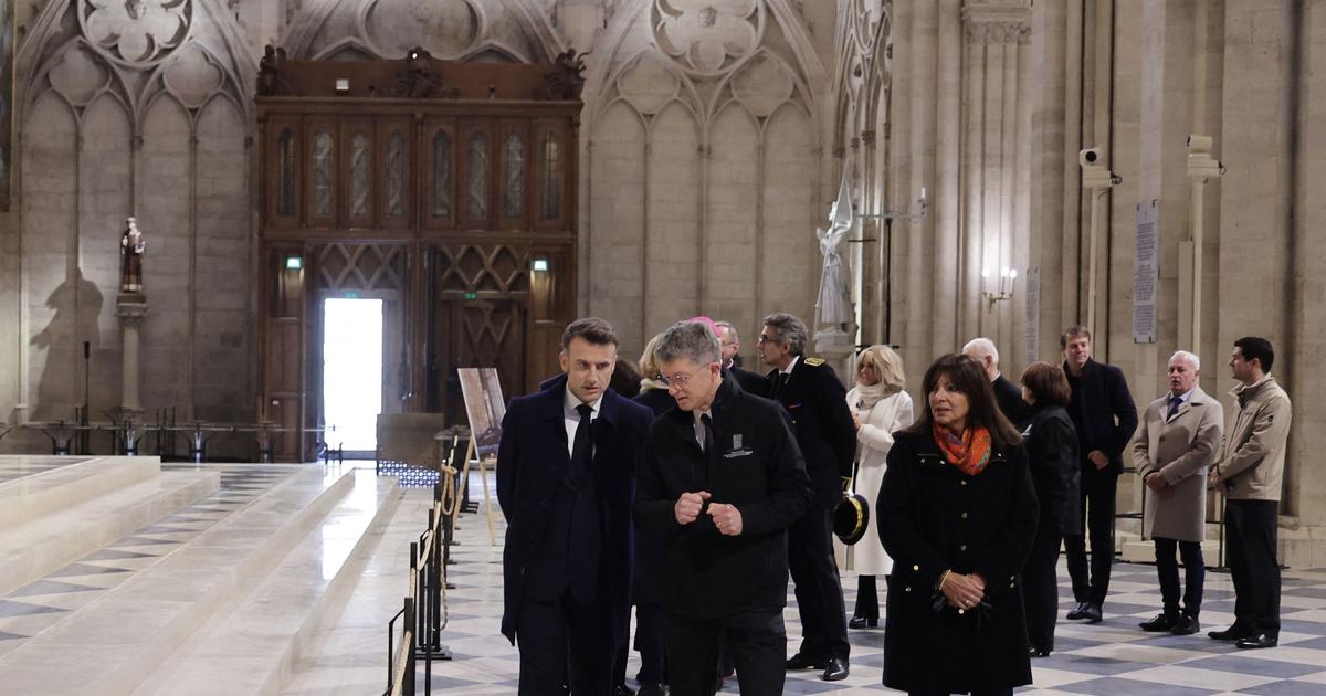 Emmanuel et Brigitte Macron : toutes les photos de leur visite de Notre ...
