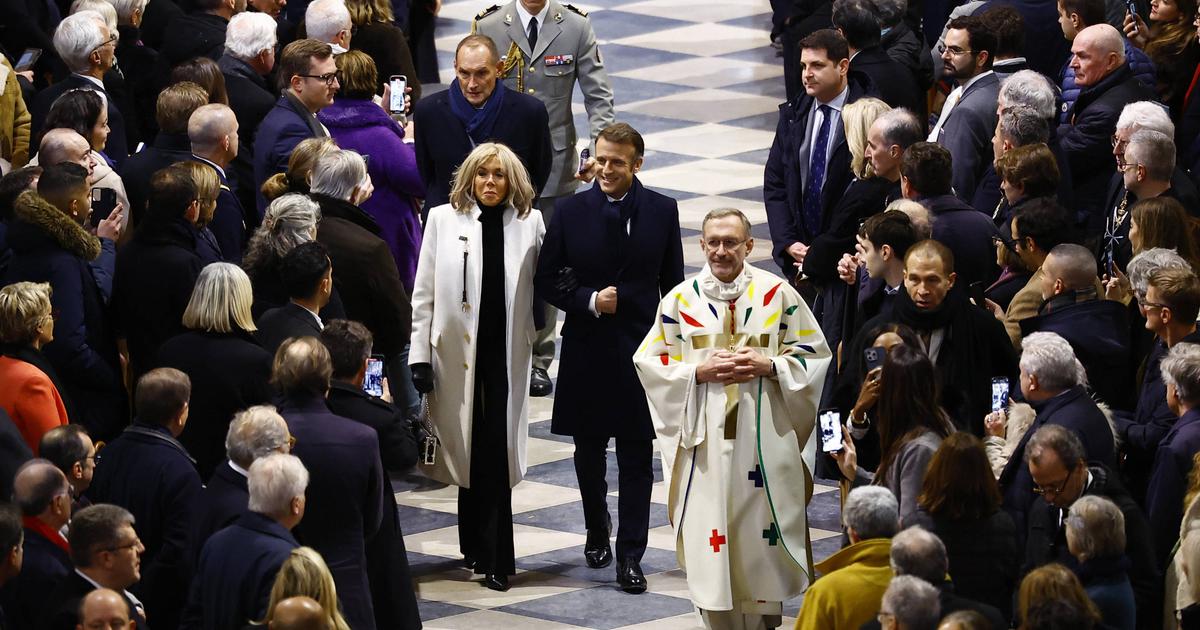 PHOTOS - Messe de Notre-Dame de Paris avec Brigitte et Emmanuel Macron ...