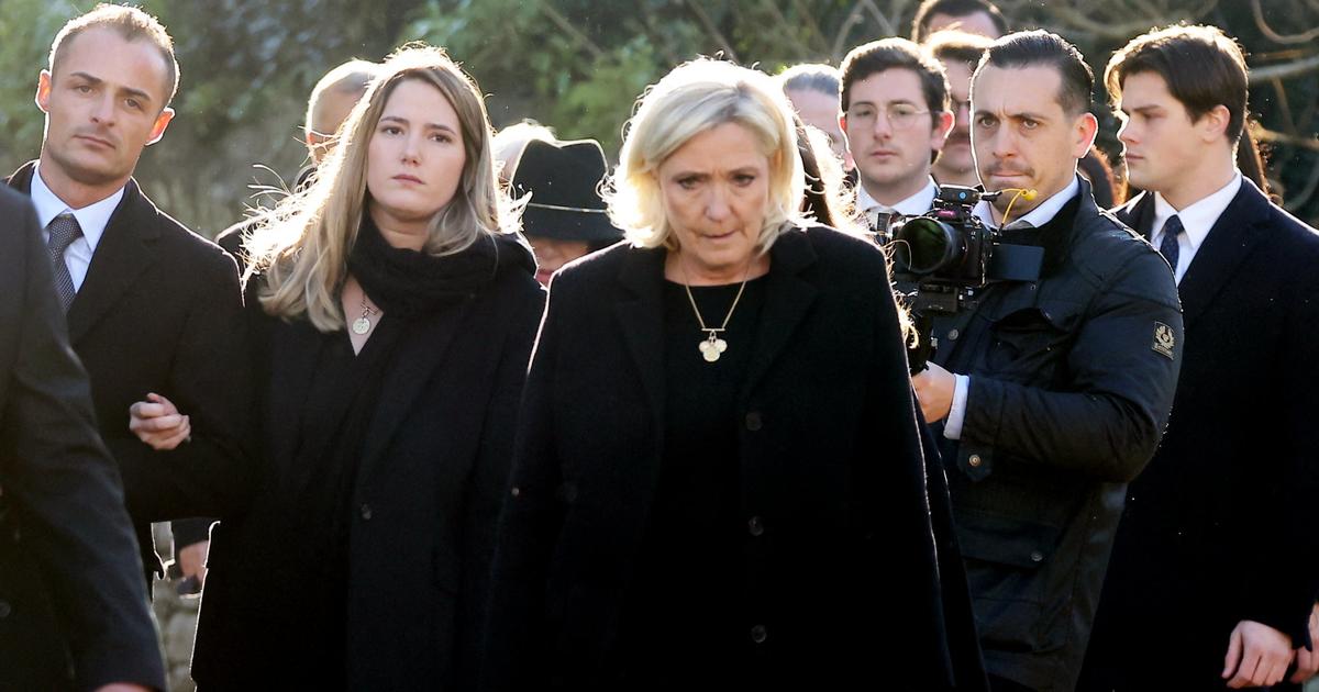 PHOTOS - Obsèques de Jean-Marie Le Pen : son clan lui rend hommage à la ...