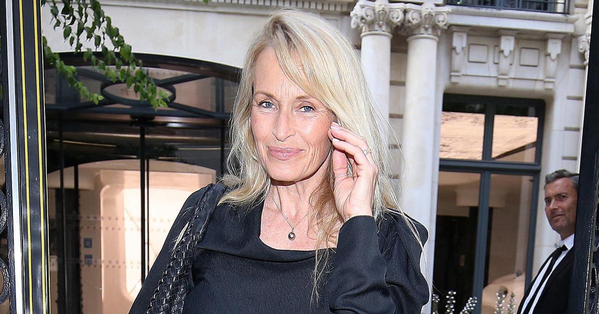 Estelle Lefébure au ski avec son fils Giuliano et son petit-fils ...