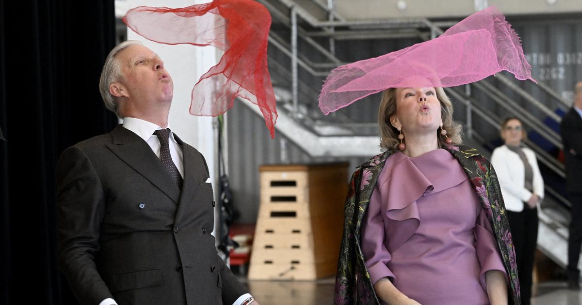 PHOTOS - Philippe et Mathilde de Belgique s’amusent à une initiation cirque : le roi et la reine ...