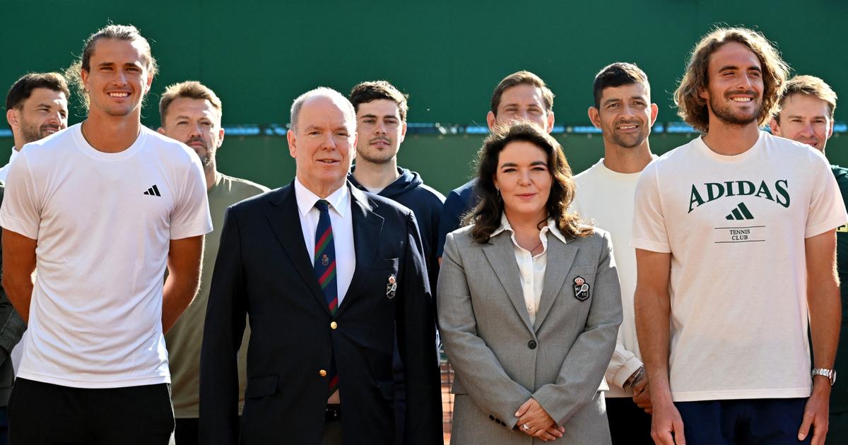 Entourés de Novak Djokovic, Albert de Monaco et sa cousine Melanie ...