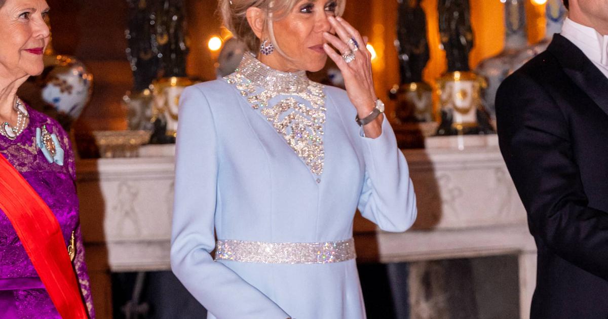 PHOTOS - Brigitte Macron : ses plus belles robes de soirée au fil des ans