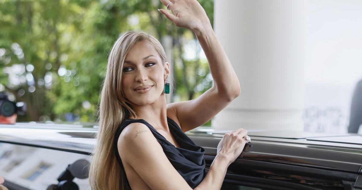 En robe noire Saint Laurent, Bella Hadid défie habilement les interdits ...