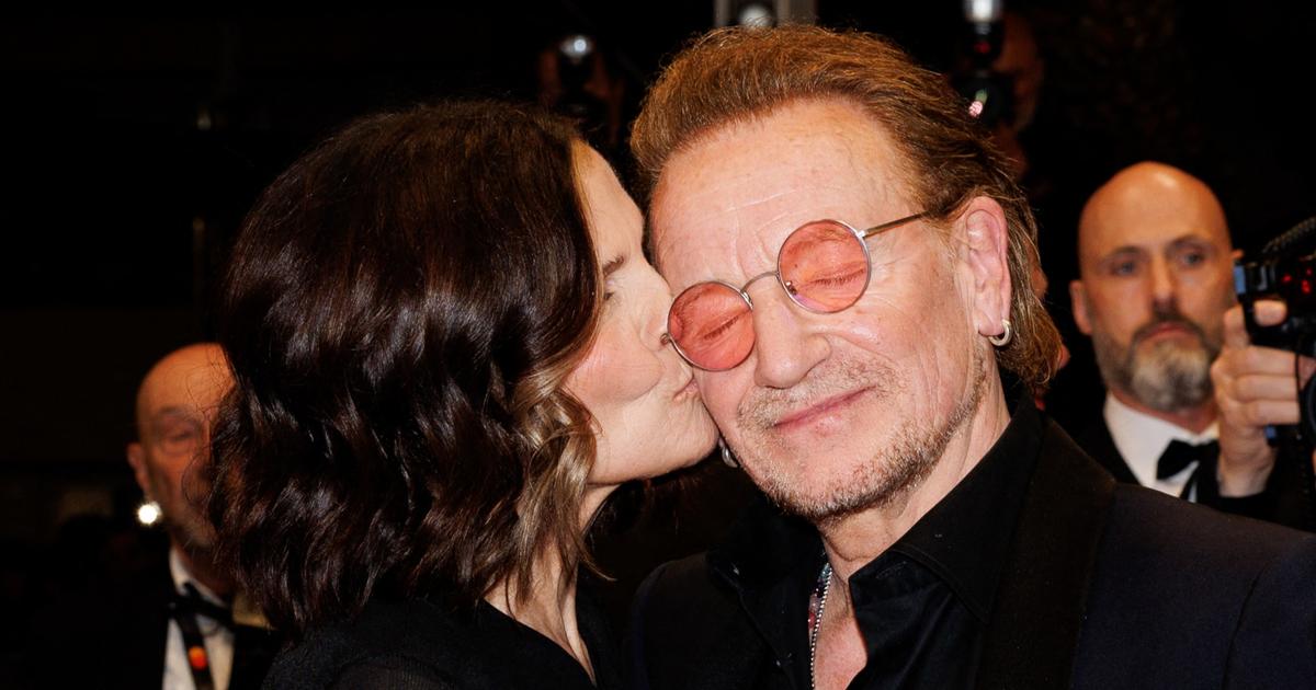 Baisers passionnés, étreintes amoureuses… Bono enflamme le tapis rouge ...