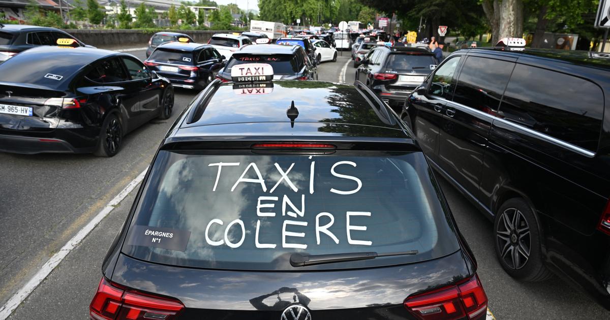 Des milliers de taxis en colère défilent dans toute la France, 64 ...