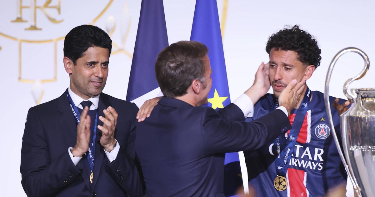 PHOTOS - Brigitte et Emmanuel Macron reçoivent le PSG à l’Élysée ...