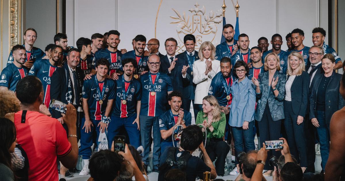 Brigitte et Emmanuel Macron reçoivent le PSG à l’Élysée : une ...