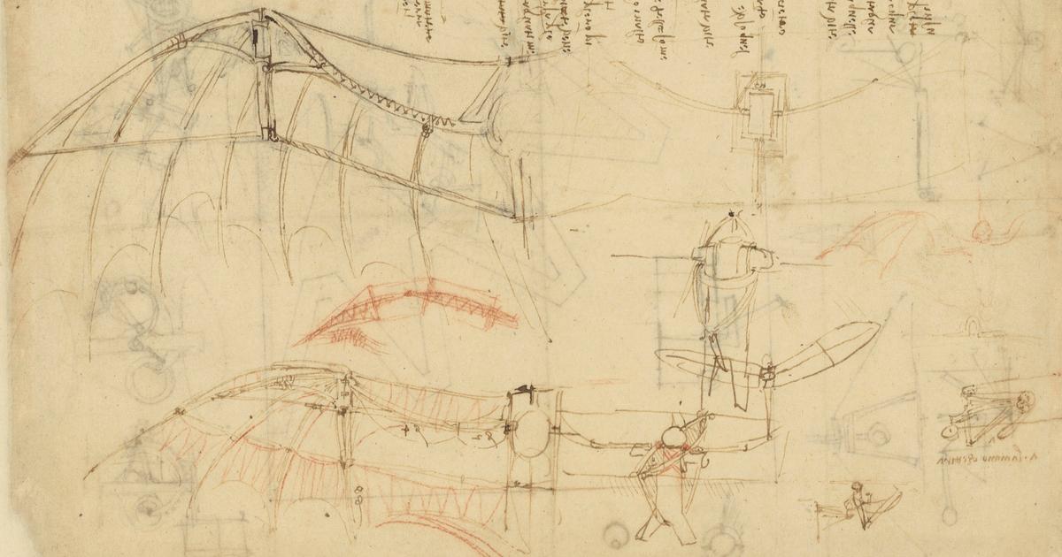 Un précieux dessin scientifique de Léonard de Vinci exposé au Clos Lucé