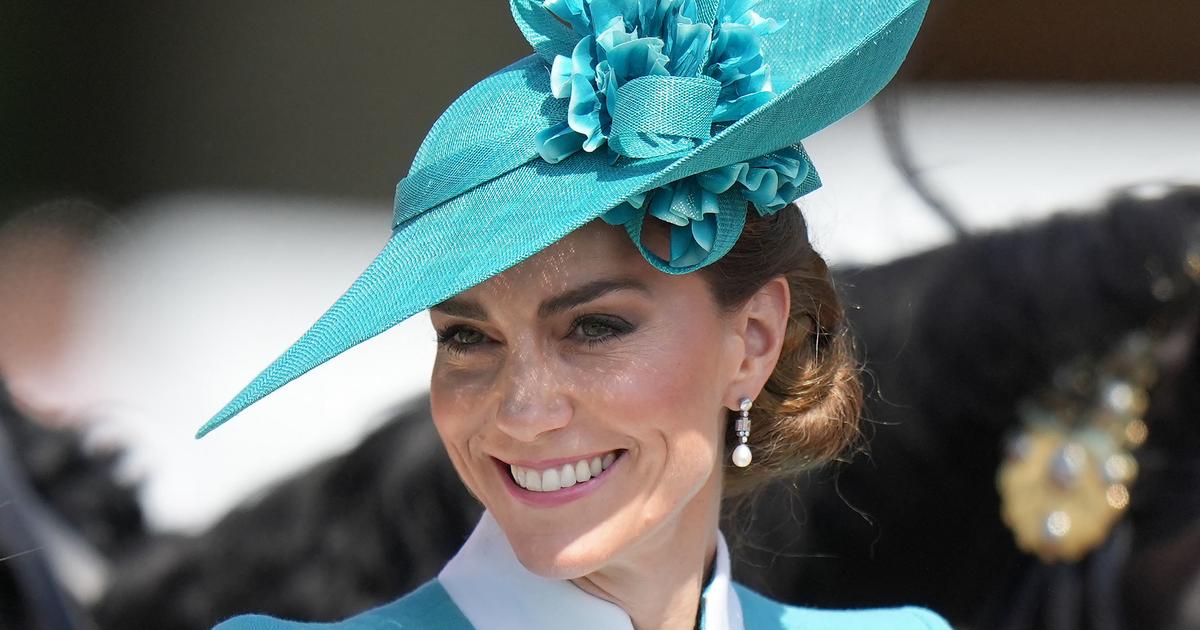 Kate Middleton en bleu cyan à Trooping the Colour : elle rayonne aux ...