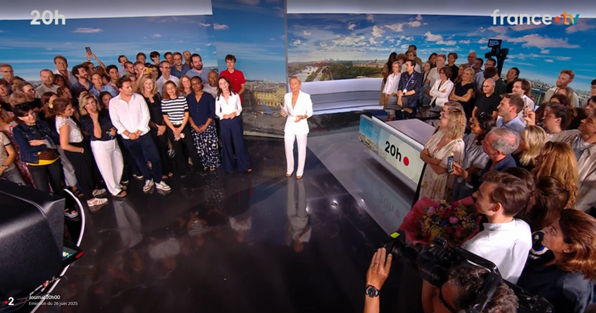 «C’est le moment pour moi de dire merci» : les adieux d’Anne-Sophie Lapix au «20 Heures» de France 2