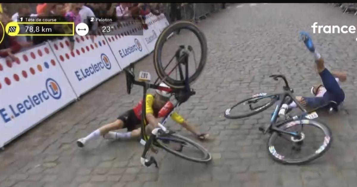Tour de France : en vidéo, la terrible chute entre deux coureurs ...