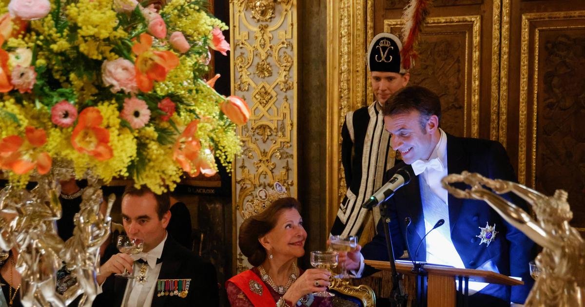 PHOTOS - Brigitte et Emmanuel Macron à la table des têtes couronnées ...