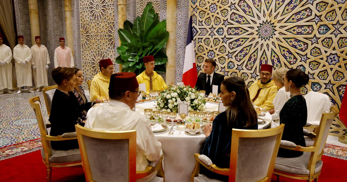 PHOTOS - Brigitte et Emmanuel Macron à la table des têtes couronnées ...