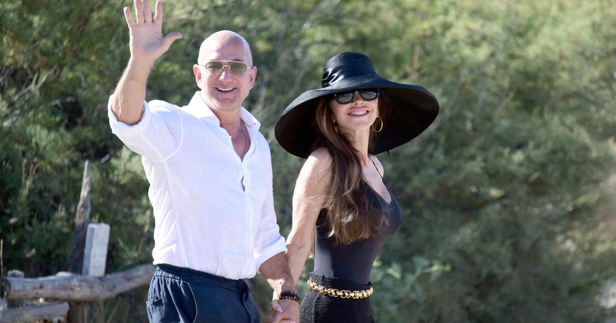 Lauren Sanchez caused a sensation at the Pampelonian beach in Ramatel ...