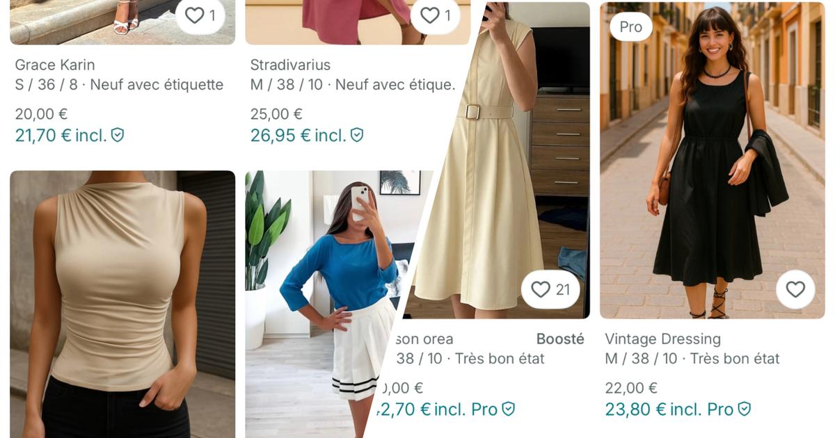 Sur Vinted, les photos des utilisateurs cèdent peu à peu la place à ...