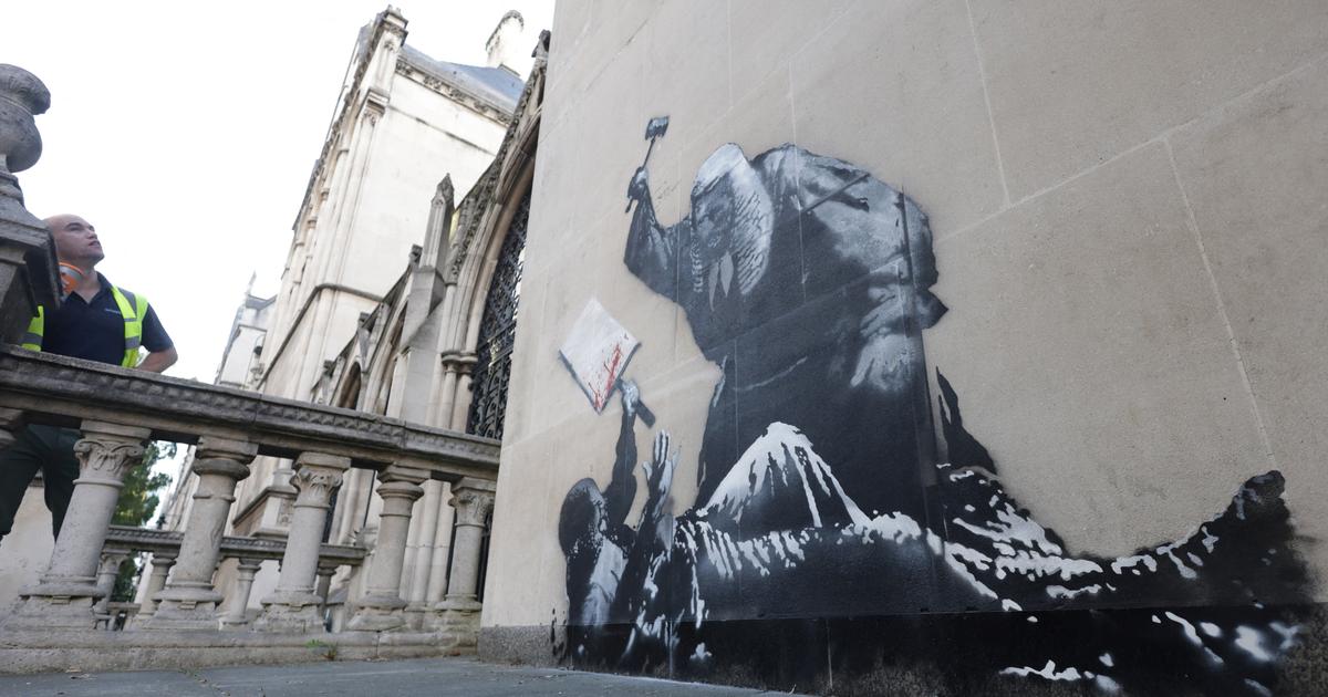 Londres : une fresque de Banksy effacée par les autorités britanniques